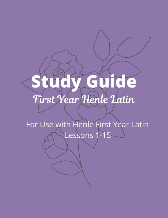 Study Guide and Homework Help: First Year Henle Latin Lessons - Etsy