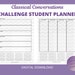 Classical Conversations Challenge Planner Student Edition - Etsy