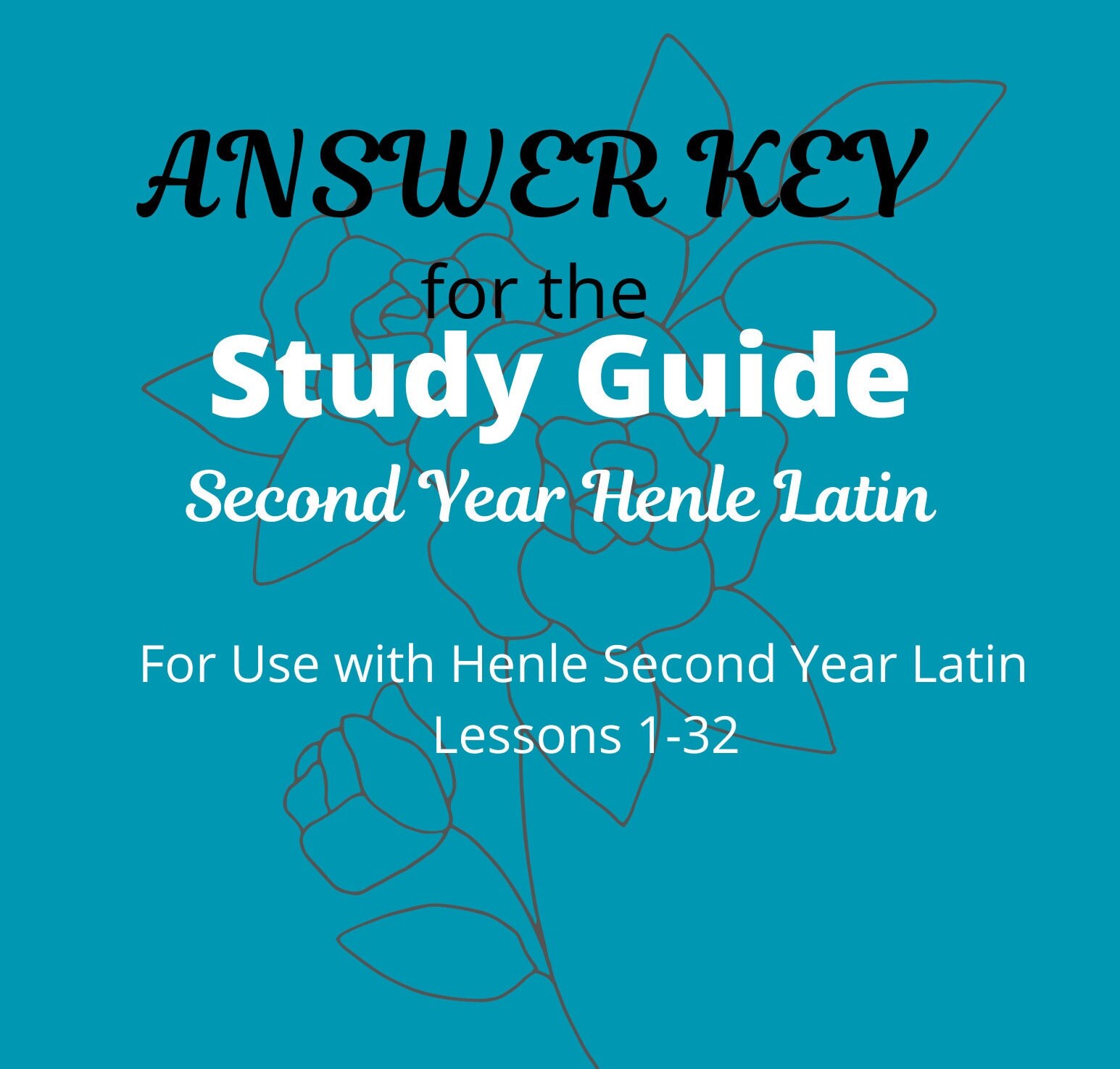 ANSWER KEY for Second Year Henle Latin Study Guide (2024 Edition ...