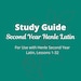 First Year Henle Latin Study Guide Lessons 16 Through 29 classical ...