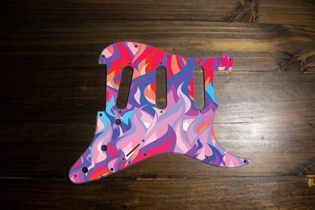 Flame Graphic Strat Pickguard - Etsy