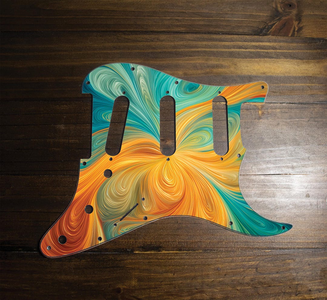 Strat or Tele Psychedelic Pickguard. the Marino - Etsy