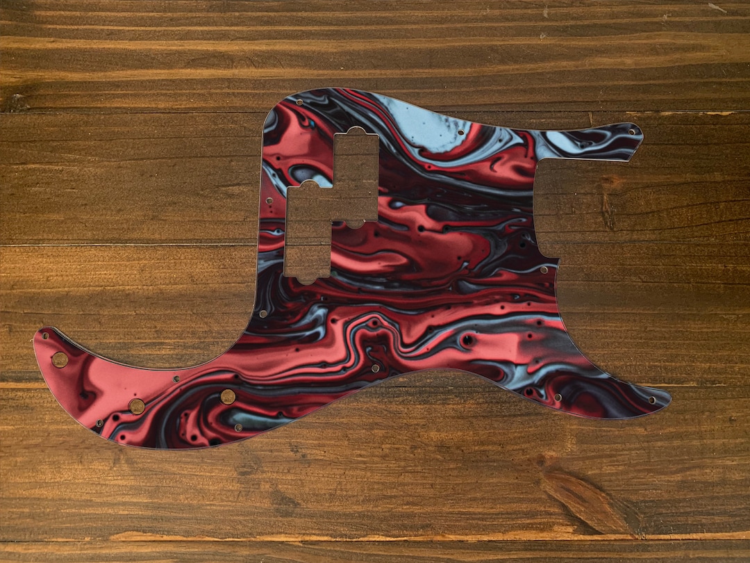 P Bass, Graphic Printed Custom Pickguard. Psychedelic 6 - Etsy