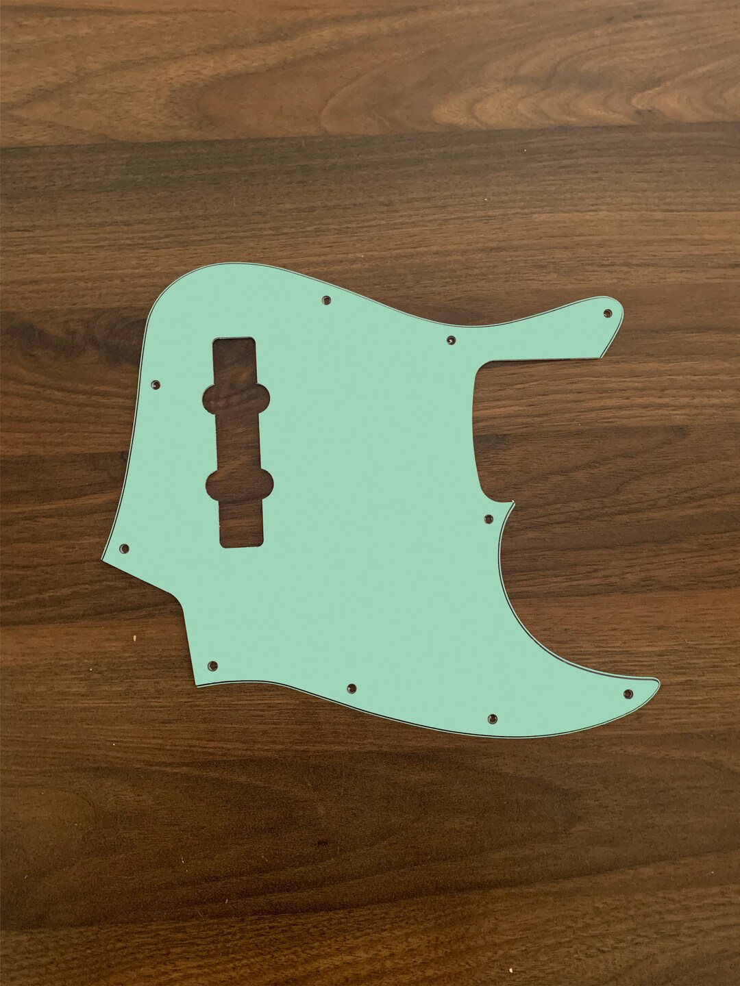 Solid Color Jazz Bass, Graphic Printed Custom Pickguard. Seafoam Green ...