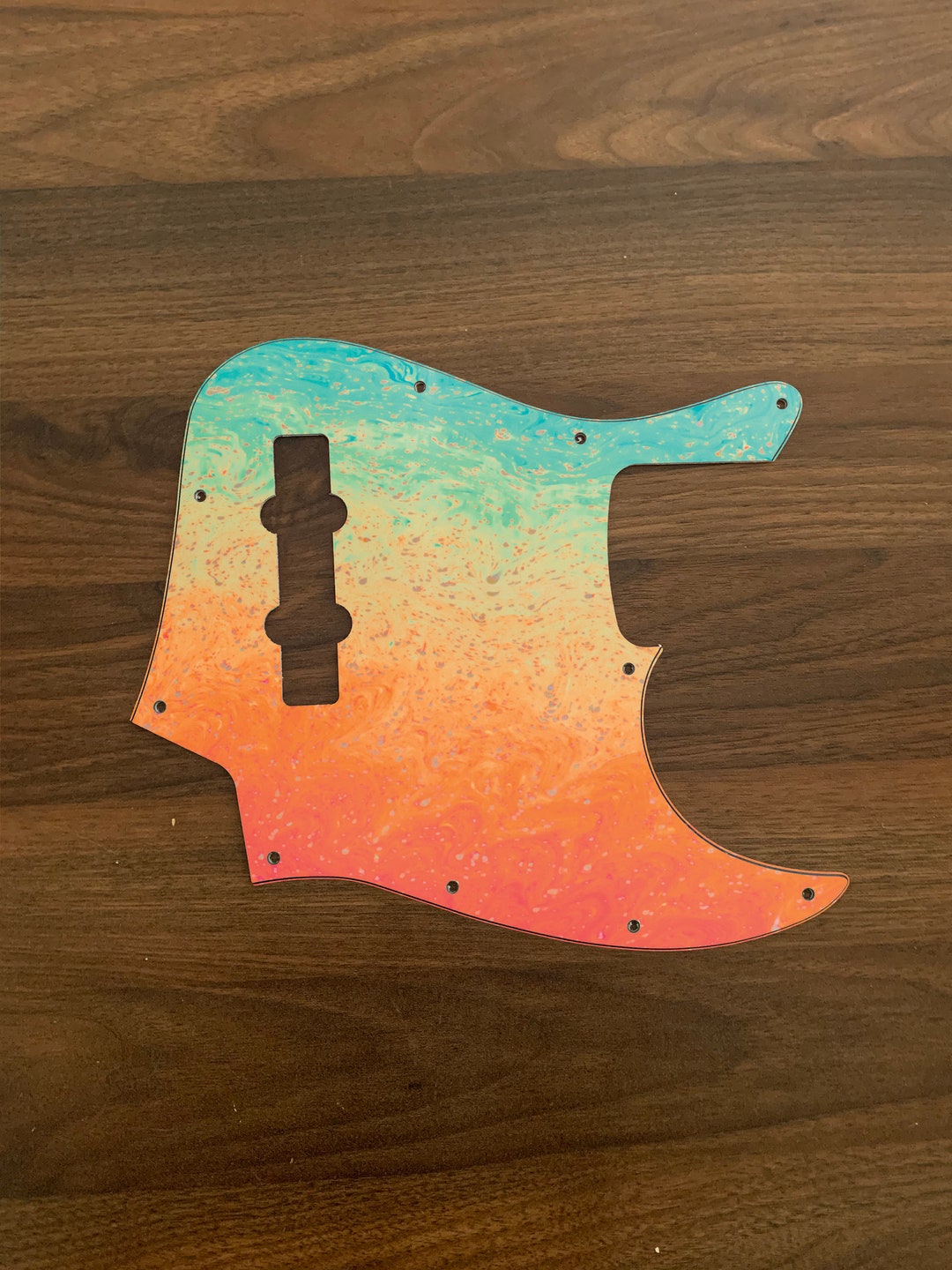 Jazz Bass, Graphic Printed Custom Pickguard. Psychedelic 9 - Etsy