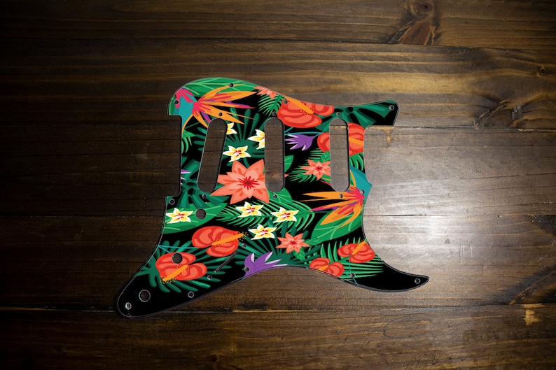 Tele/strat Pick Guard Floral 4 - Etsy