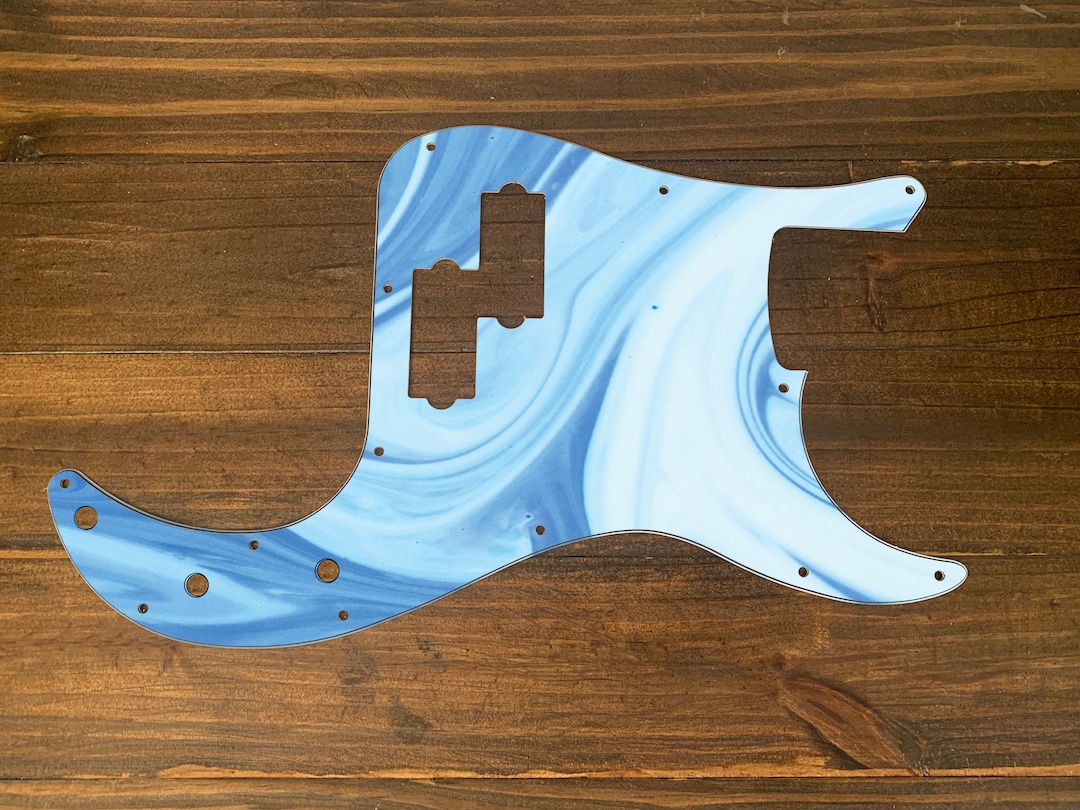 P Bass, Graphic Printed Custom Pickguard. Psychedelic 8 - Etsy