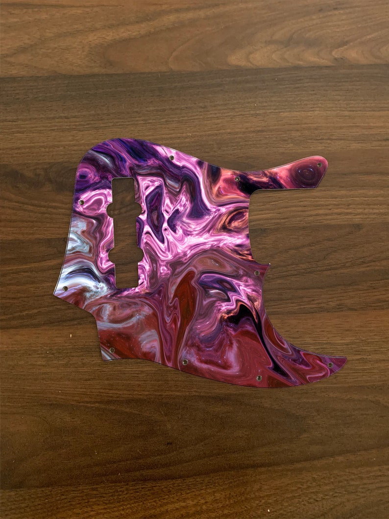 Jazz Bass, Graphic Printed Custom Pickguard. Psychedelic. Dark Crystal ...