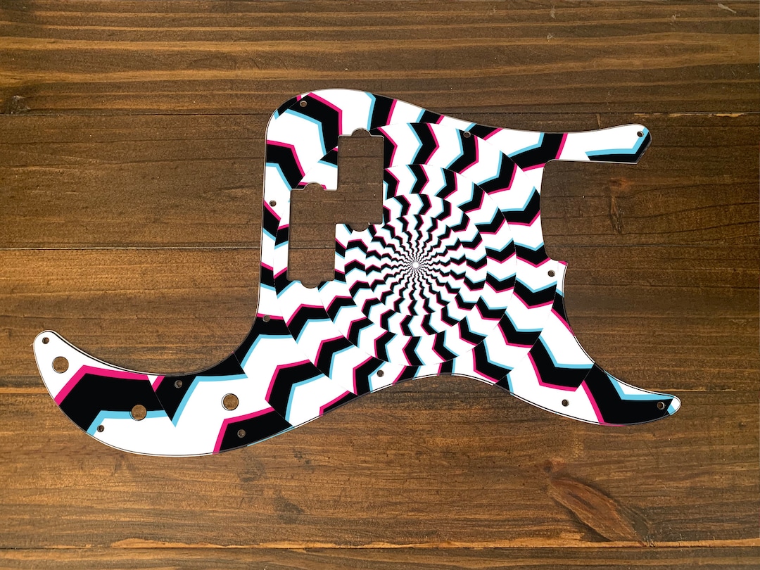P Bass, Graphic Printed Custom Pickguard. Psychedelic 11 - Etsy