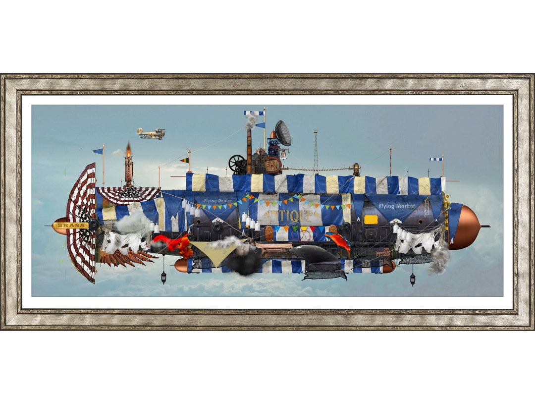 FUTURISTIC FLYING MACHINE - Etsy