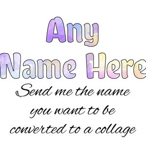 KATIE. Personalised Name Photo Collage Gift. Birthday Gift Her. Gift ...
