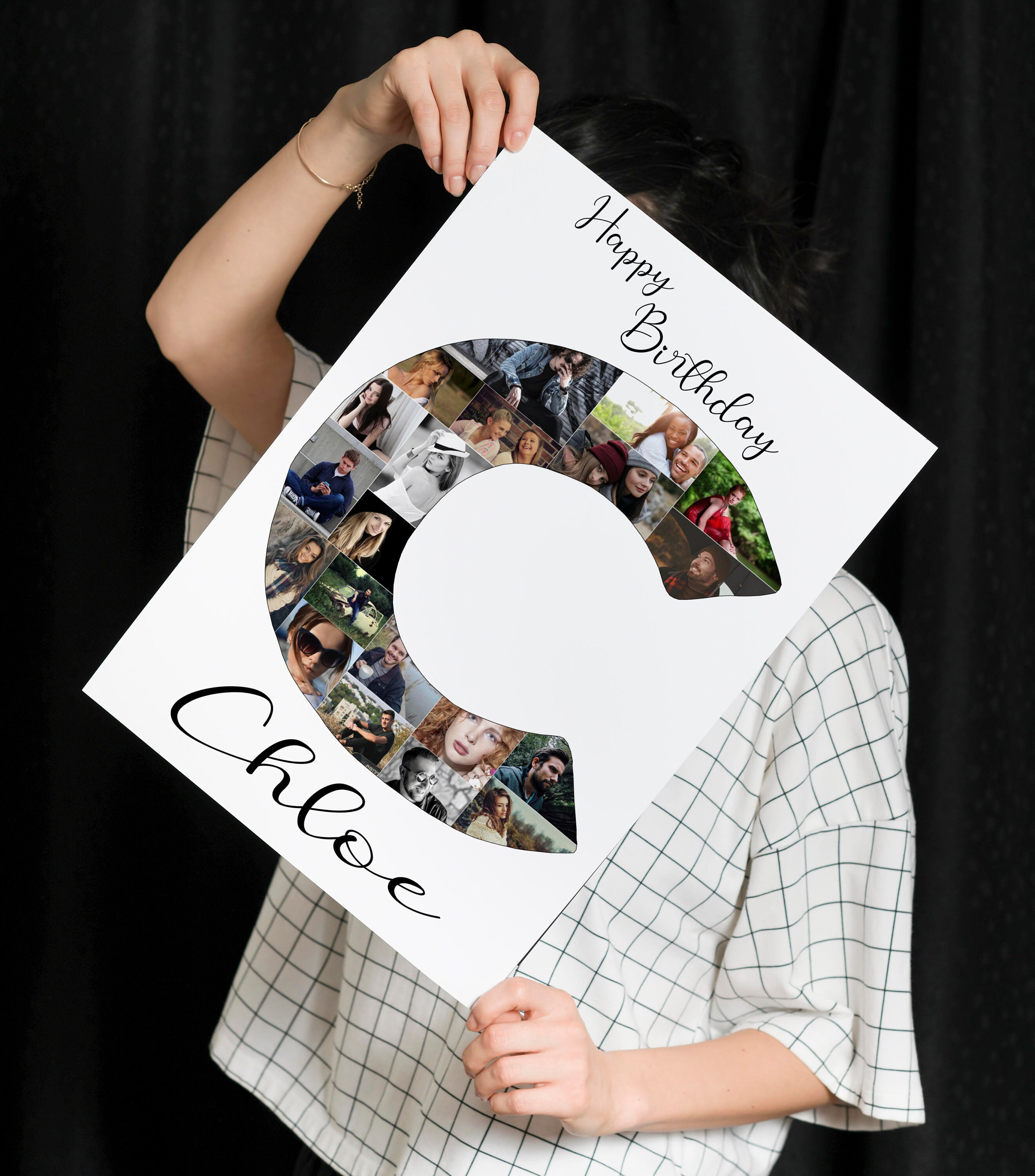 Letter C Collage. Personalised Photo Collage Gift. Birthday - Etsy