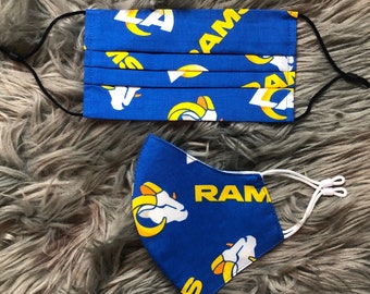 La Rams Face Mask - Etsy