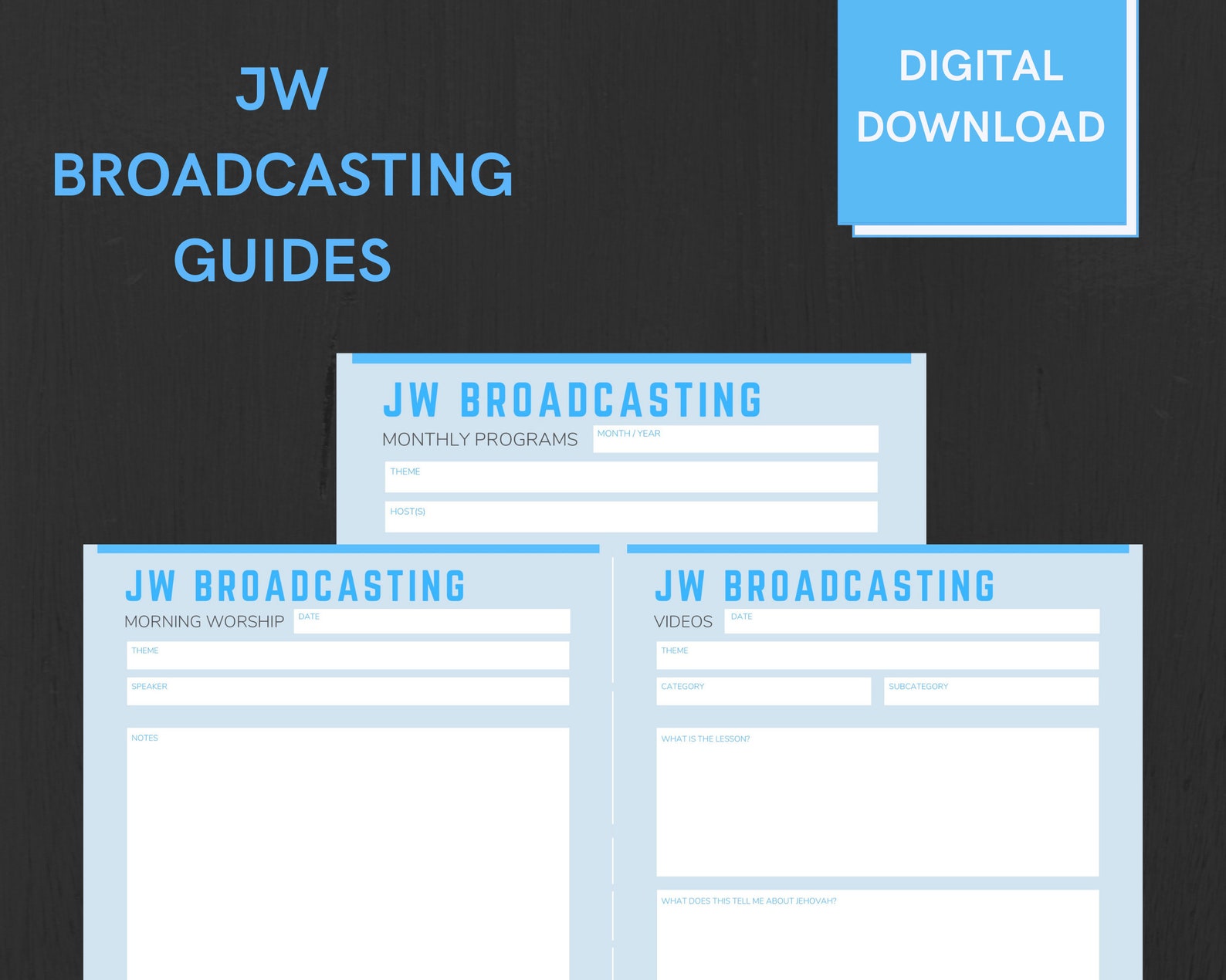 JW Broadcasting Guides - Digital Download (PDF) - Etsy