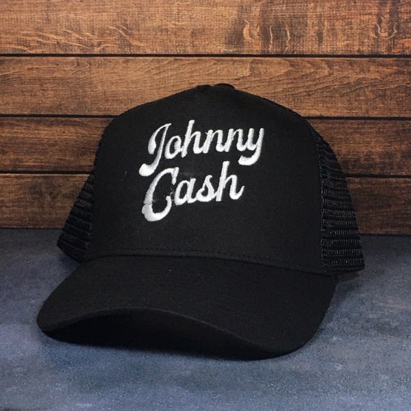 Johnny Cash Trucker Hat - Etsy