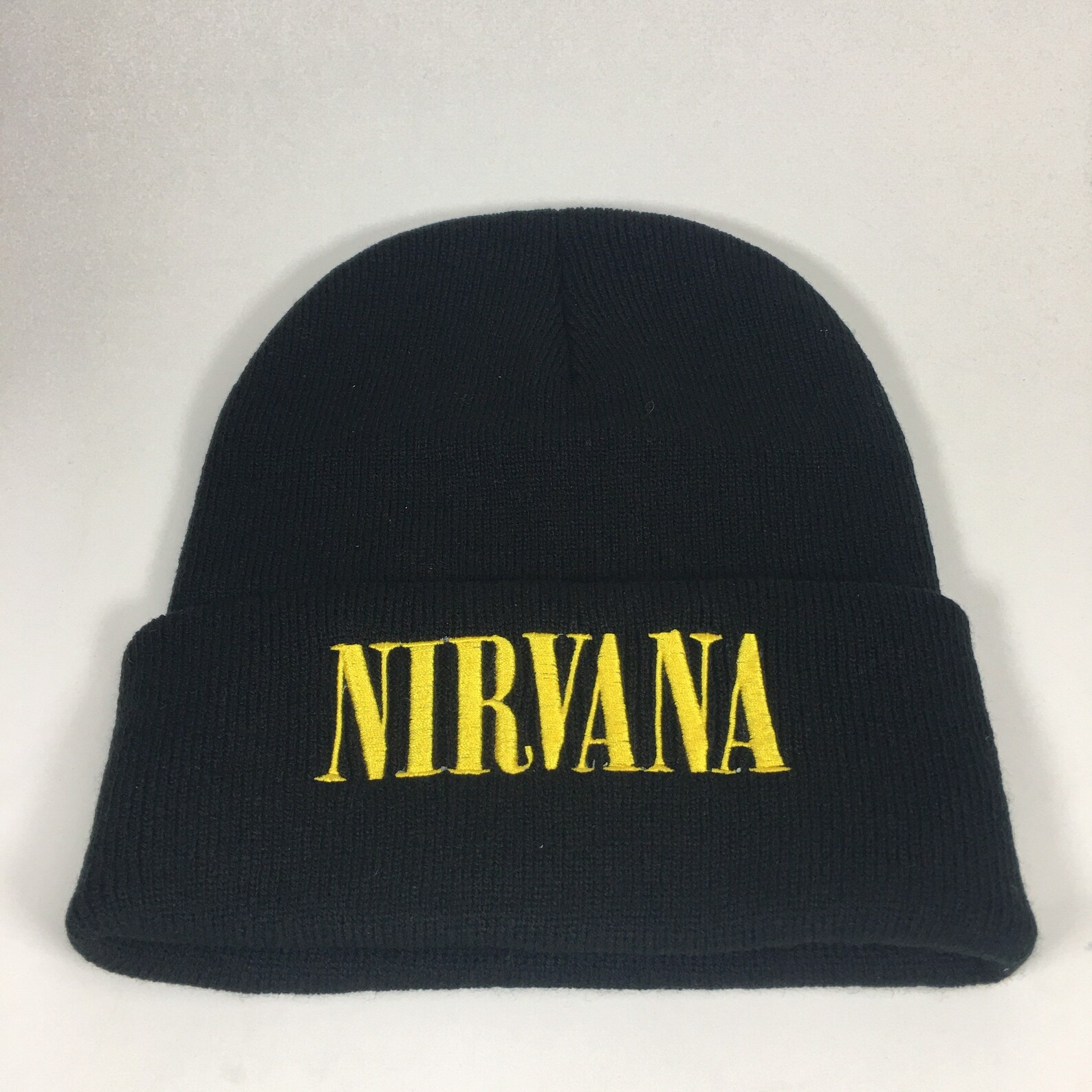 Vintage Style Nirvana Stitched Black Beanie Free Shipping - Etsy