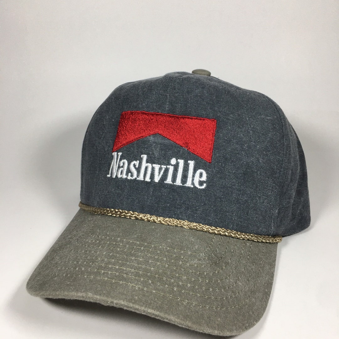 Vintage Style Nashville Stitched Faded Gray Trucker Hat Free Shipping ...
