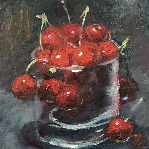 Cherry Painting - Etsy