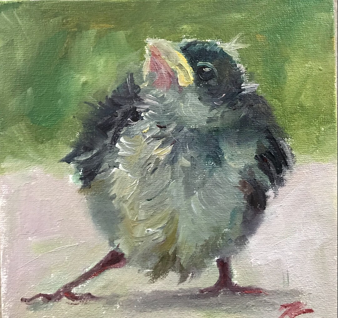 Sparrow Painting Original Art Sparrow Artwork Painting Birds Painting ...