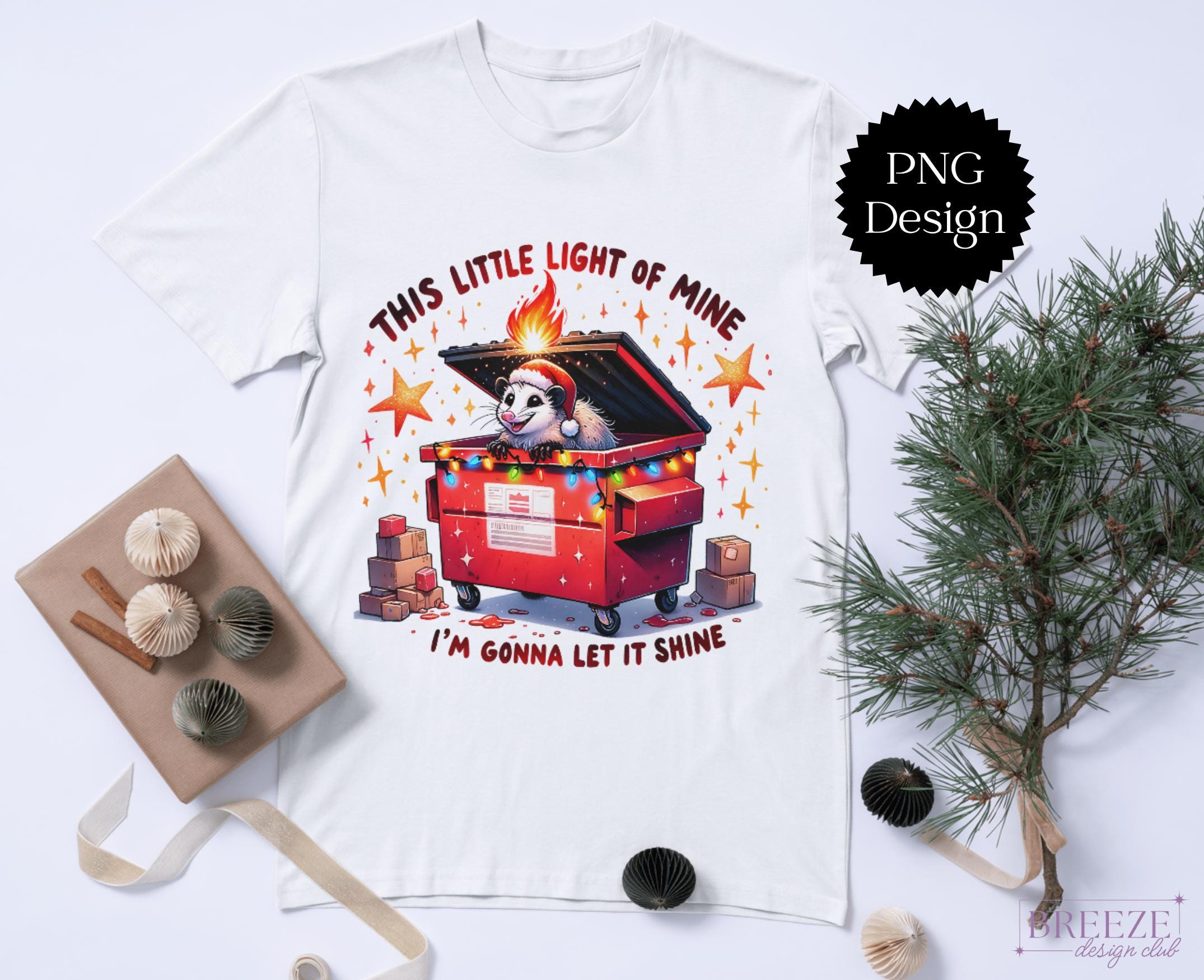 Funny Dumpster Fire Clipart, This Little Light of Mine PNG, Emotional ...