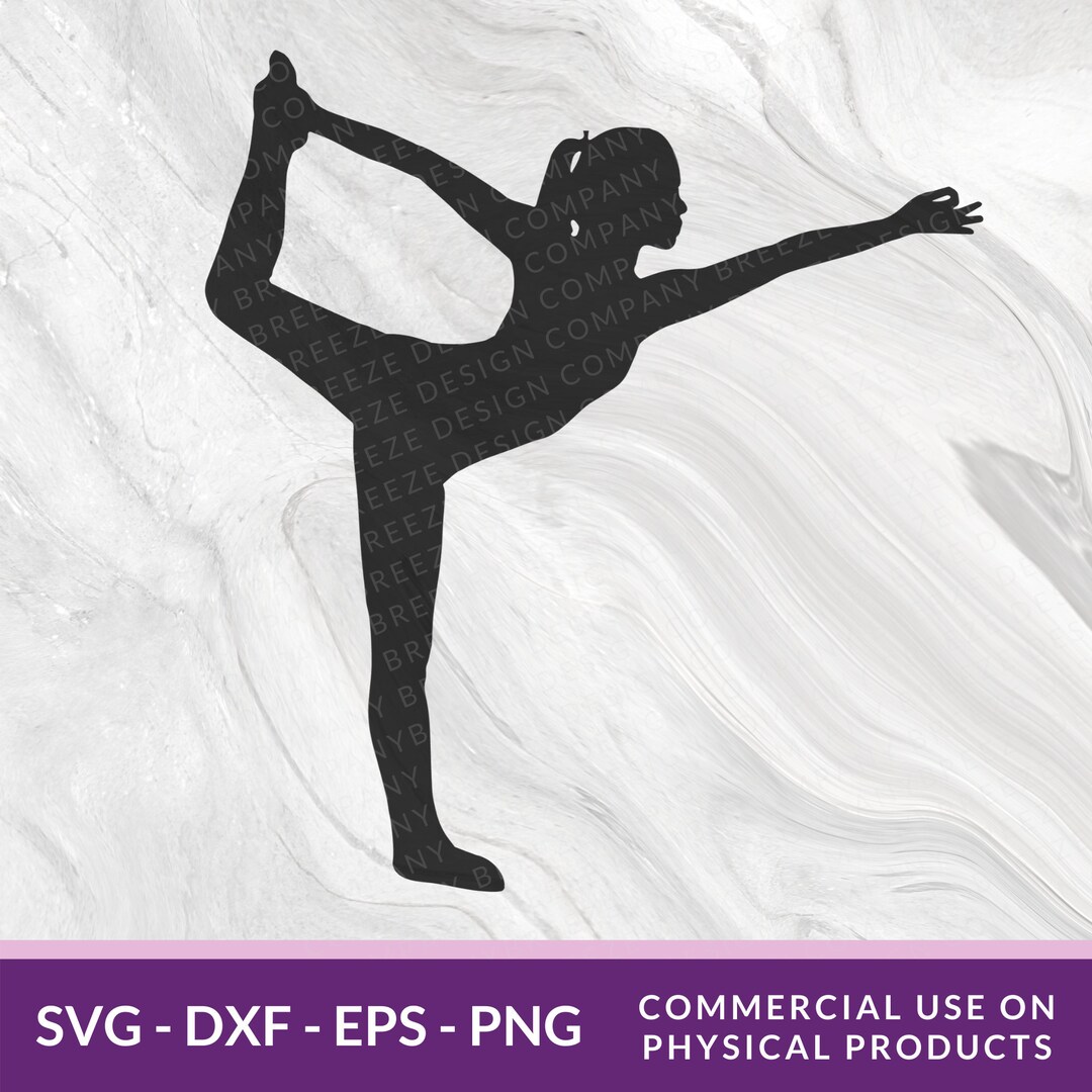 Yoga Girl SVG - Yoga Pose SVG - Standing Bow Pose SVG - Yoga Woman Svg ...