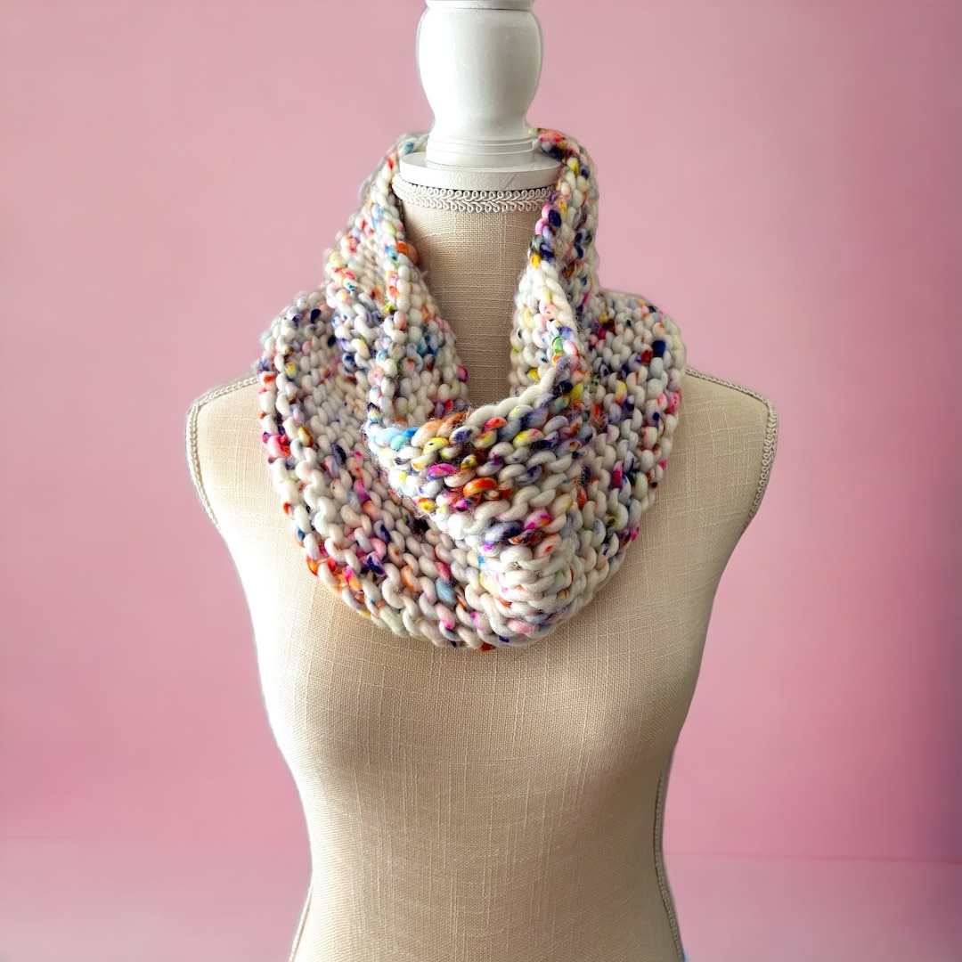 Super Bulky Knit Pattern: Basic Garter Stitch Cowl (PDF Pattern) - Etsy