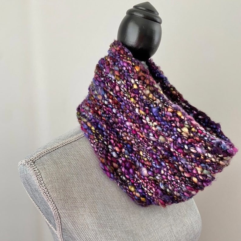 Super Bulky Knit Pattern, Cowl Pattern, Basic Garter Stitch Cowl ...