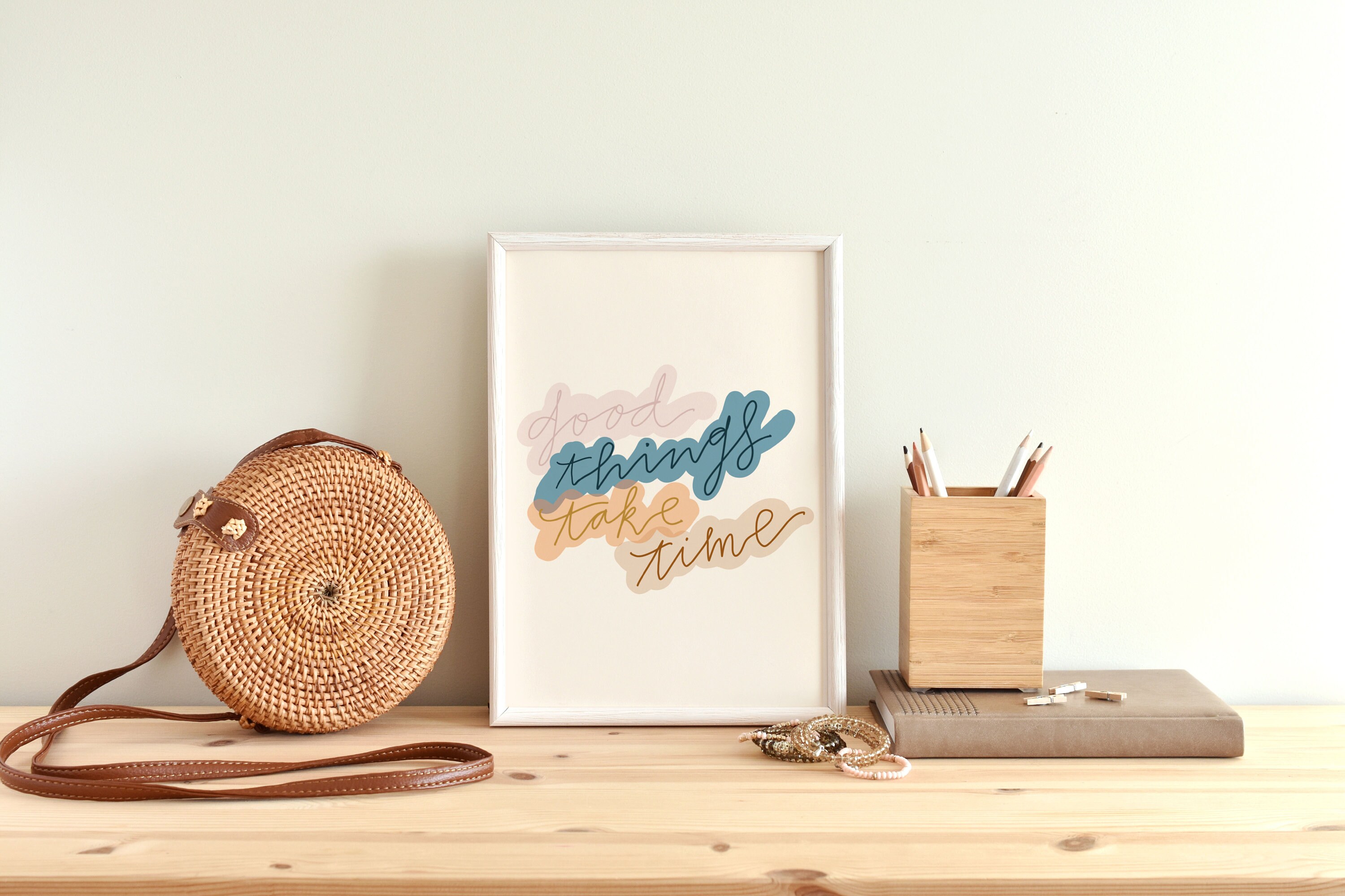 Good Things Take Time | Wall Art | Inspirational Quote | Wall Decor ...