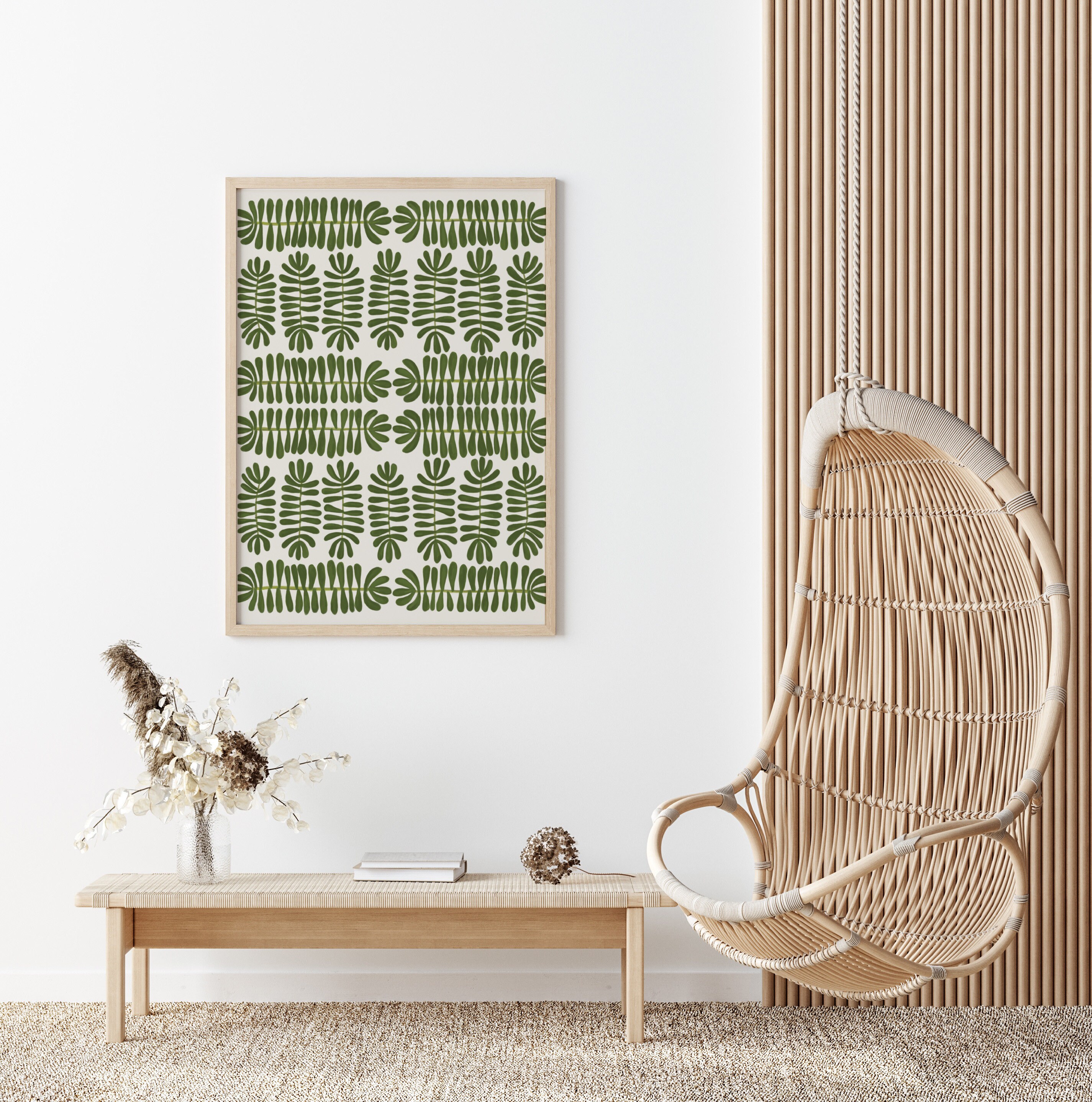 Botanical Leaf Set / Boho Print Set / Arte digital / Descarga ...