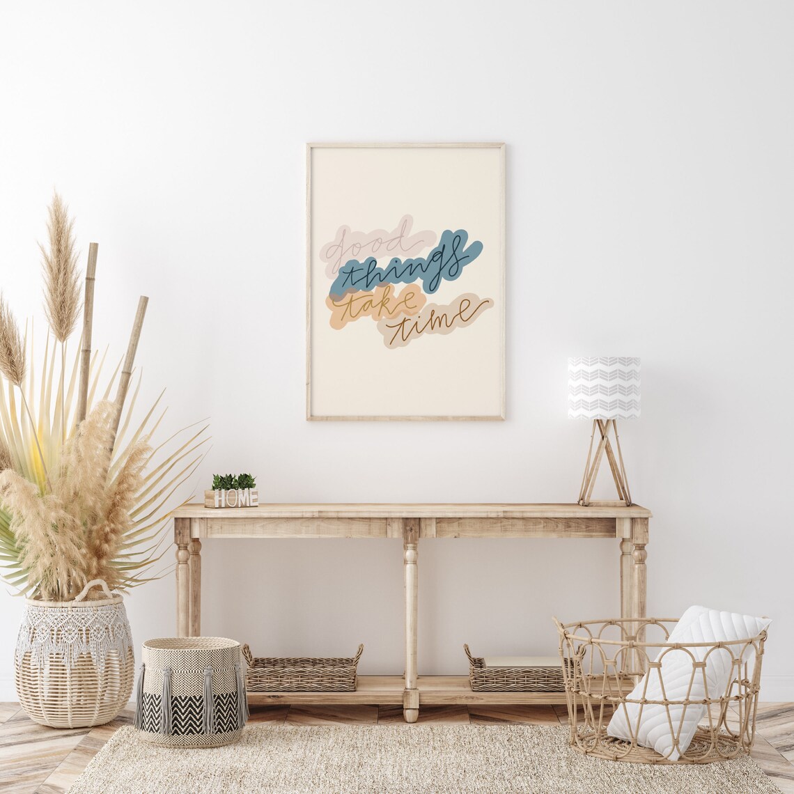 Good Things Take Time Wall Art Inspirational Quote Wall - Etsy