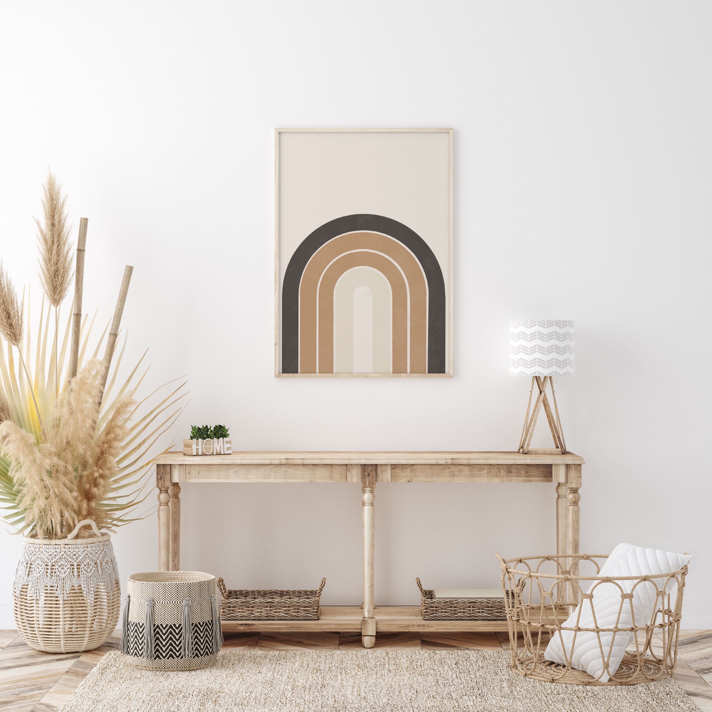 Minimal Arch Design | Beige Natural Print | Boho Decor | Arch Wall ...