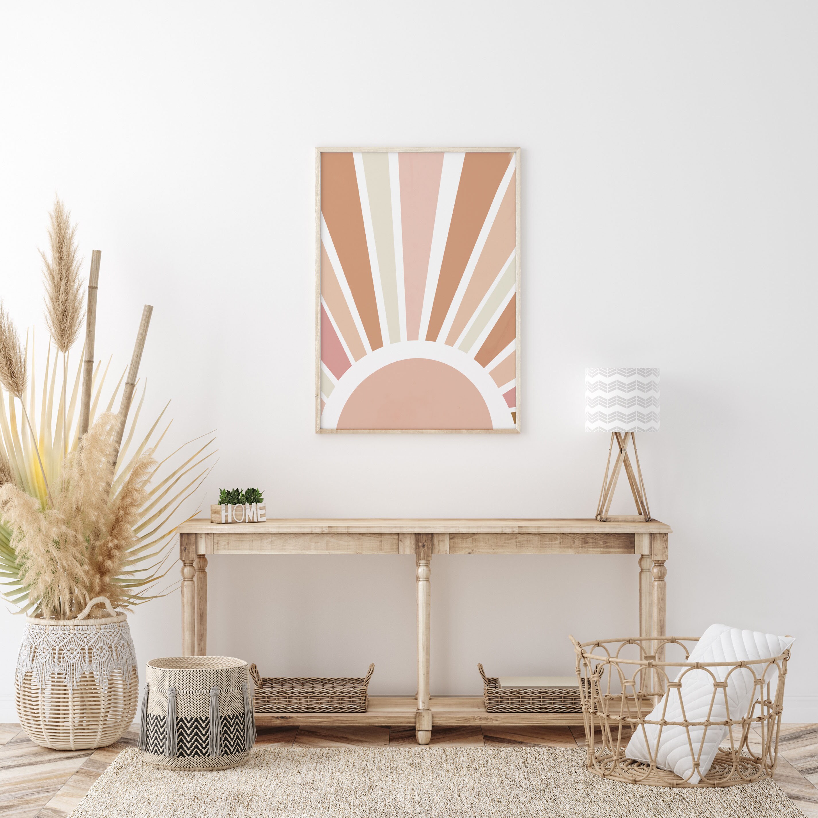 Sun Rays Art Print Boho Sun Wall Art Bursting Sun Print - Etsy
