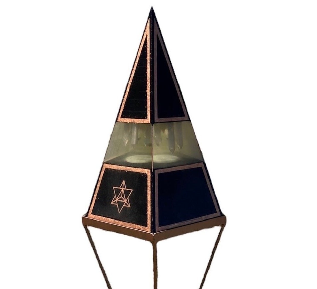 PYRAMID Aura Quartz, Shungite, Selenite, & Gans Graphene Ormes Merkaba ...