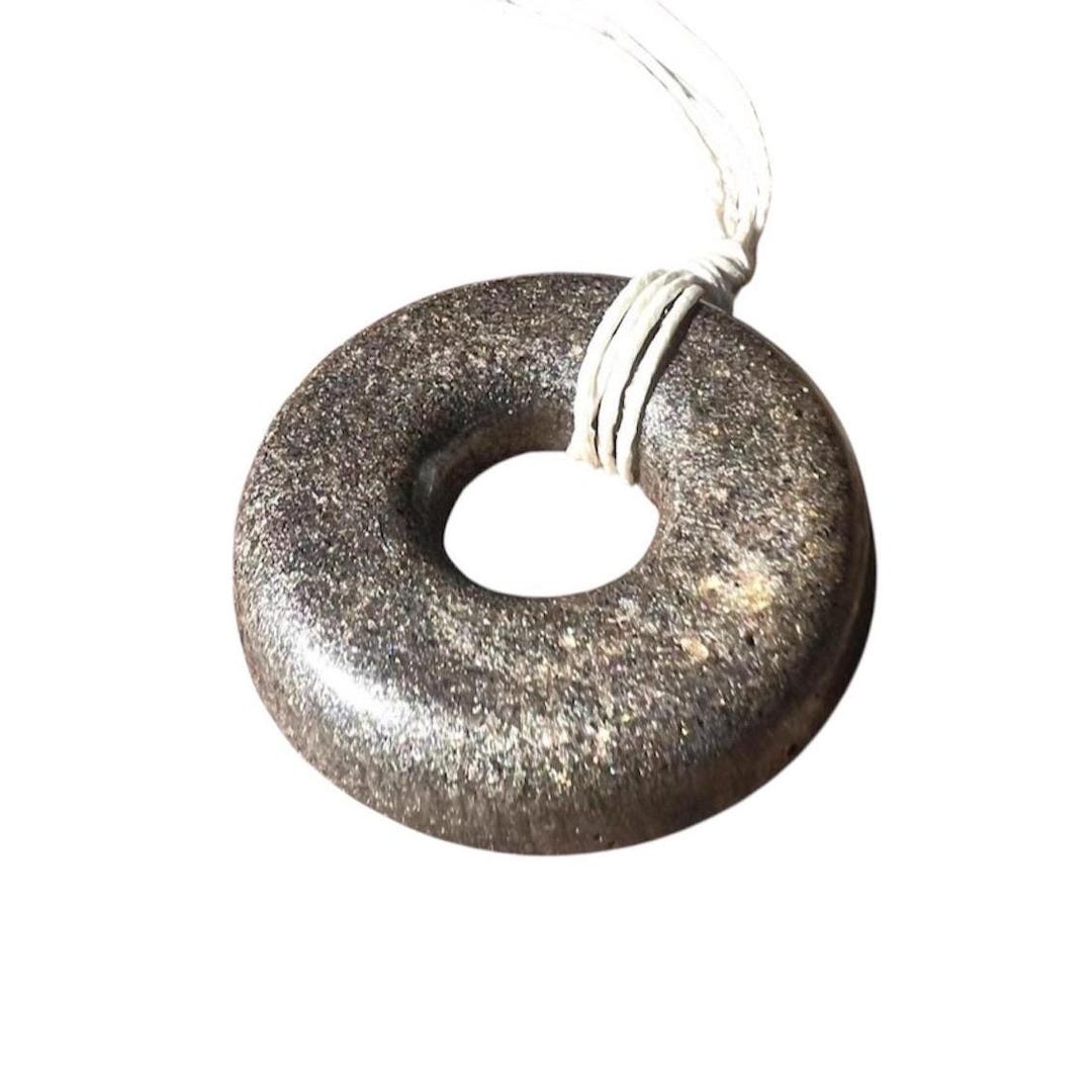 GREY WOLF MAGIC Pendant (copper/brass) Quartz, & Magic Mix Mini-torus ...