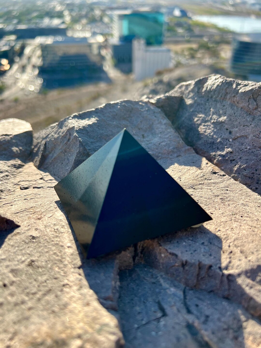 SUN MINI Magic Mix Earth Frequency Orgone Giza 8-side Pyramid With Root ...