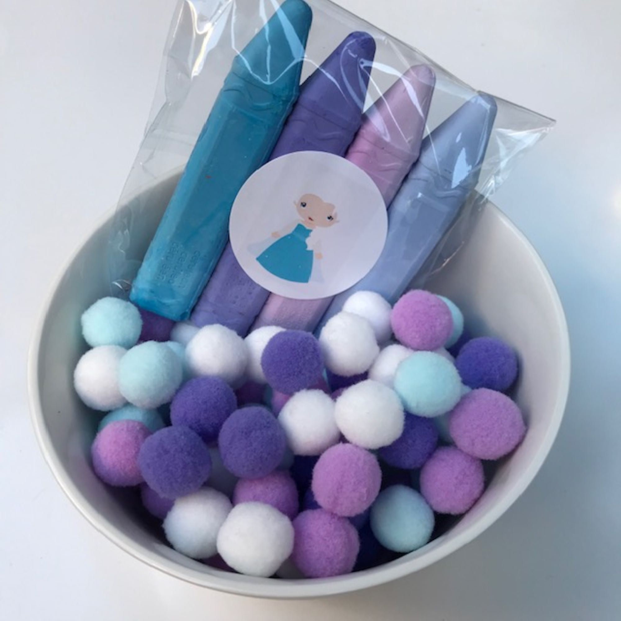 Frozen Anna Elsa Pom Poms - Pack of 50 20mm Balls DIY Craft - Etsy ...