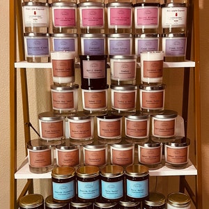 Artisanal Scented Soy Wax Candles, Sea Collection Scents in Amber Jar ...