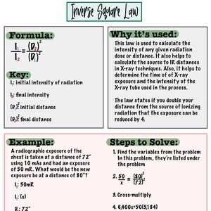 Radiology Formula Study Guide Bundle - Etsy
