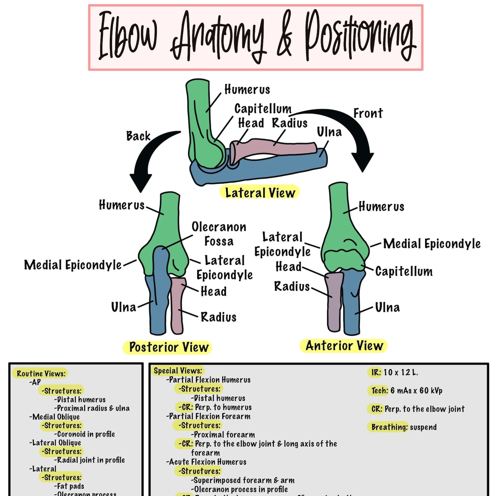 Elbow Cheat Sheet - Etsy