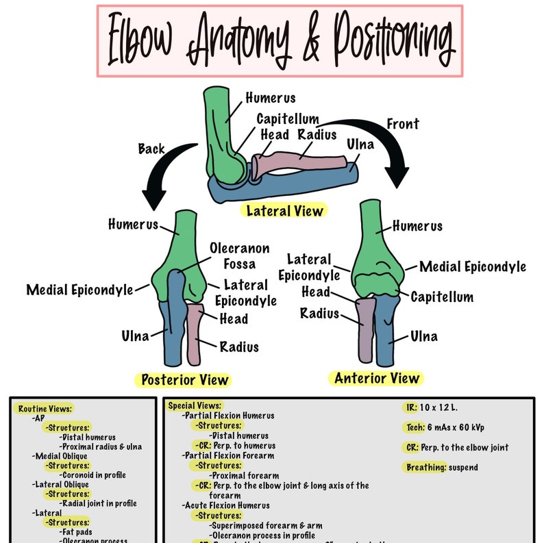Elbow Cheat Sheet - Etsy