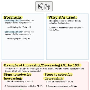 Radiology Formula Study Guide Bundle - Etsy