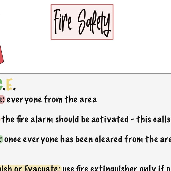 Fire Safety - Etsy