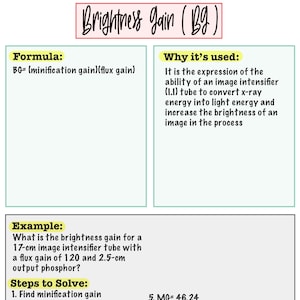Radiology Formula Study Guide Bundle - Etsy