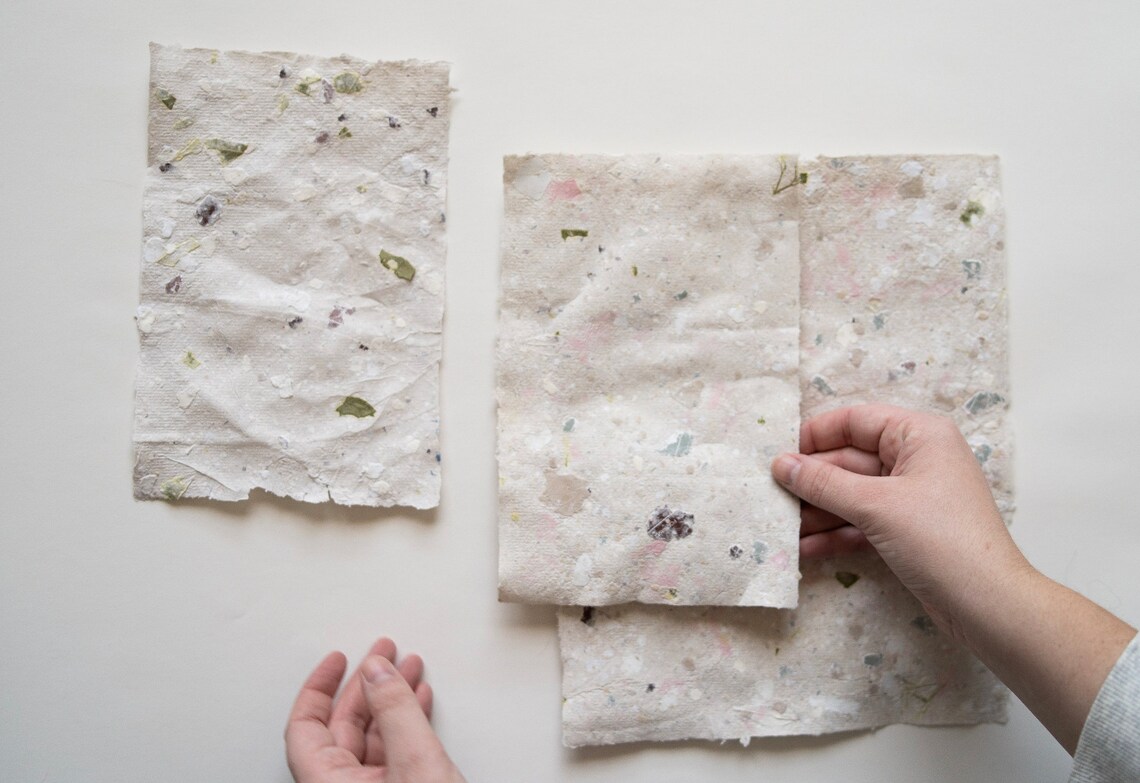 Handmade Paper Assorted Sheets | Recycled Paper | Surprise Pack ...