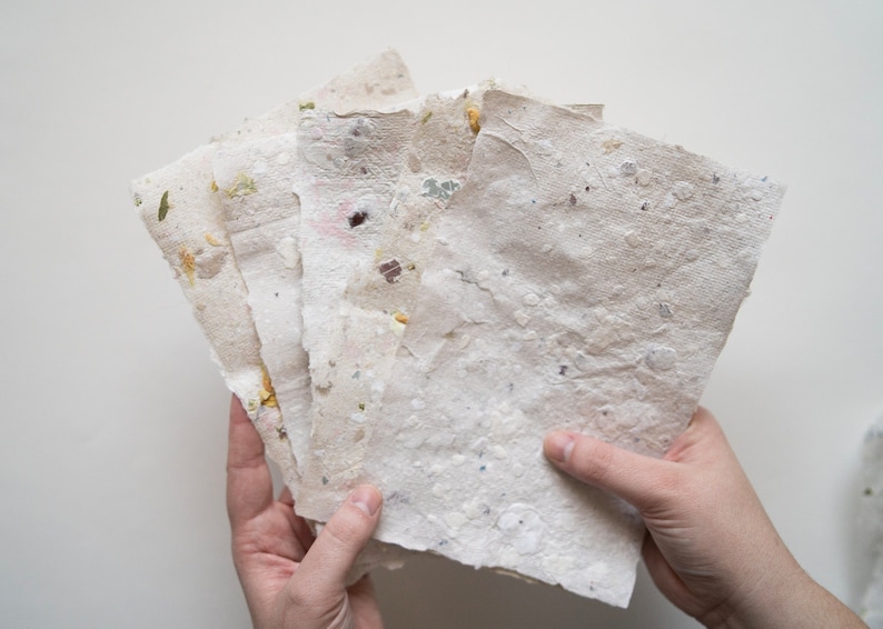 Handmade Paper Assorted Sheets | Recycled Paper | Surprise Pack ...