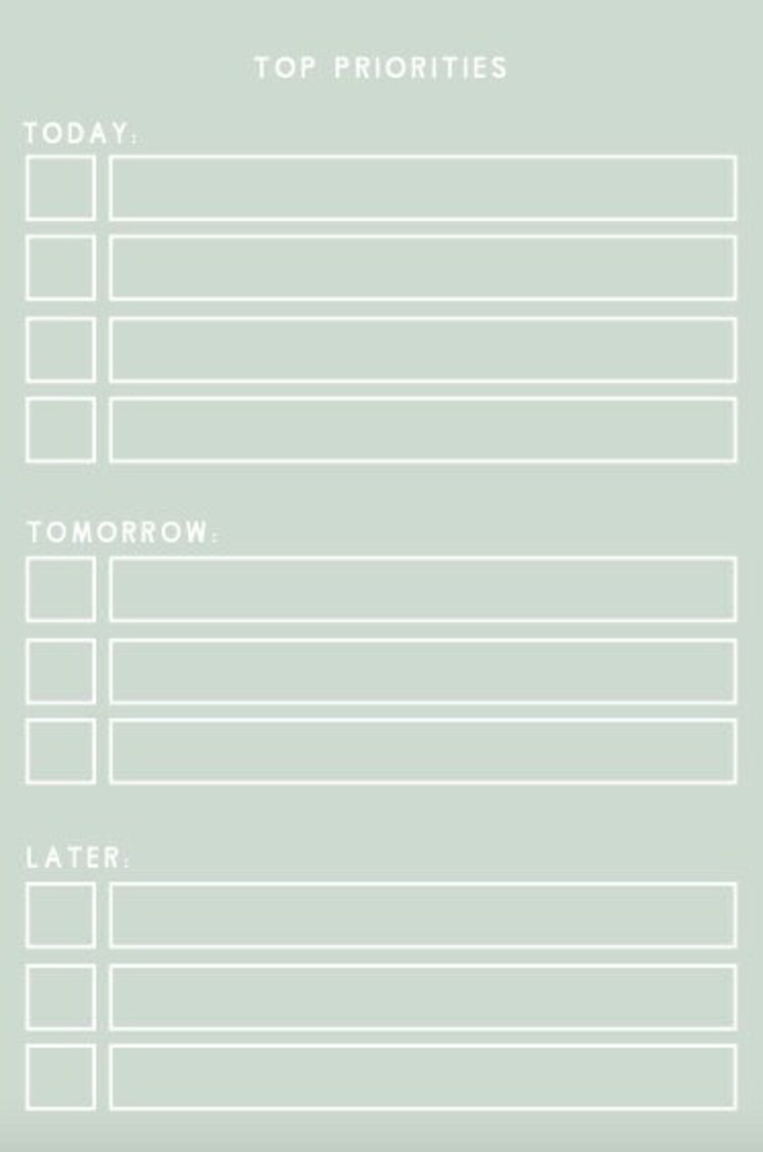 To-do Lists Set | Minimal Organizational Print | Office Organizational ...