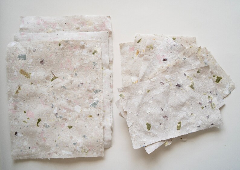 Handmade Paper Assorted Sheets | Recycled Paper | Surprise Pack ...