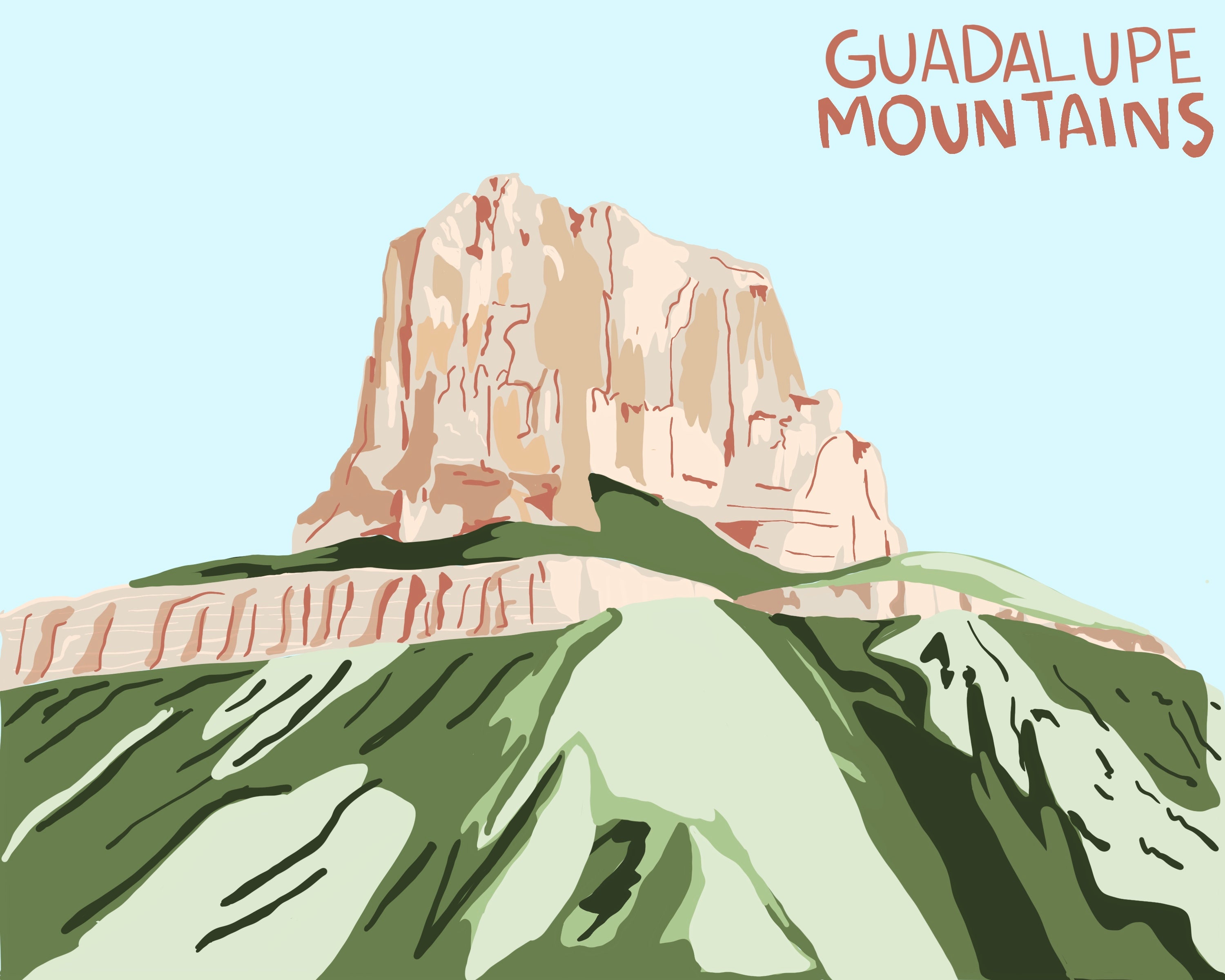 Guadalupe Mountains National Park Downloadable Print - Etsy