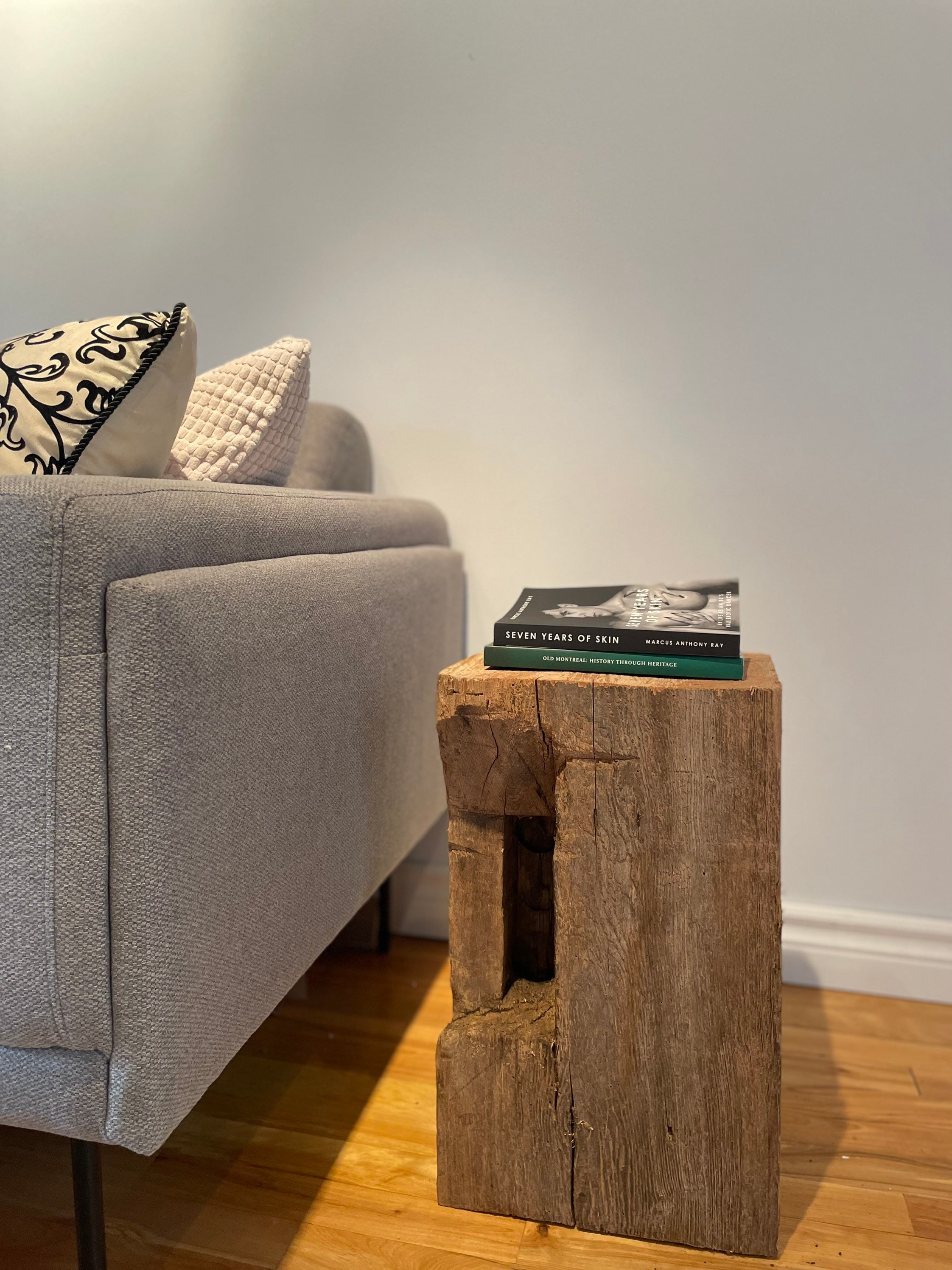 Barn Beam Wooden Side Tables - Etsy Canada