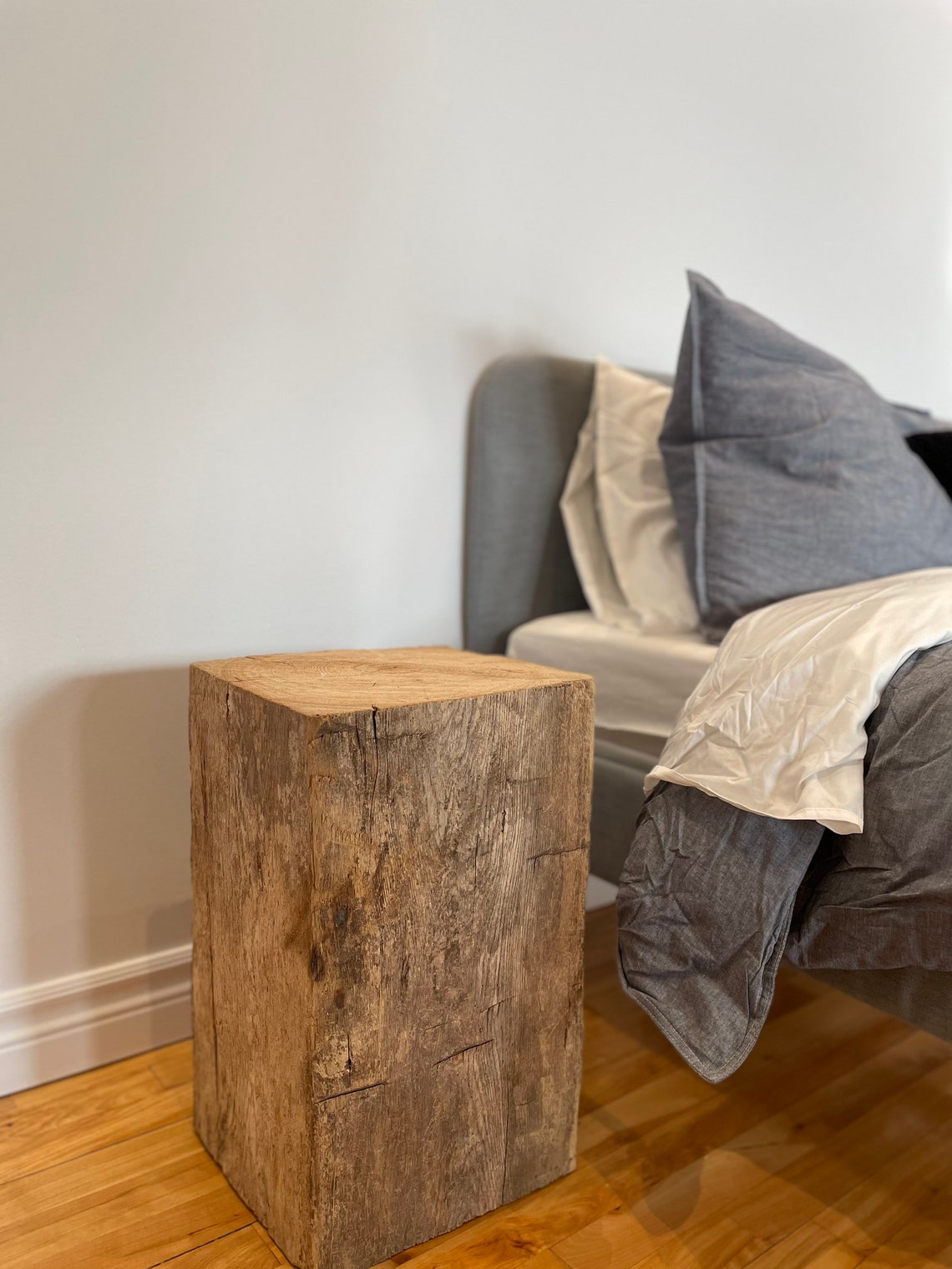 Barn Beam Wooden Side Tables - Etsy Canada